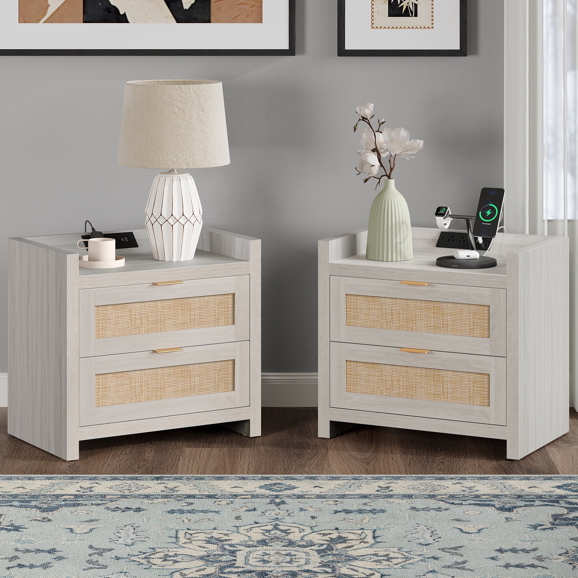 Better Homes & Gardens Canton 3-Drawer Nightstand With USB Better Homes & Gardens Canton 3-Drawer Nightstand With USB