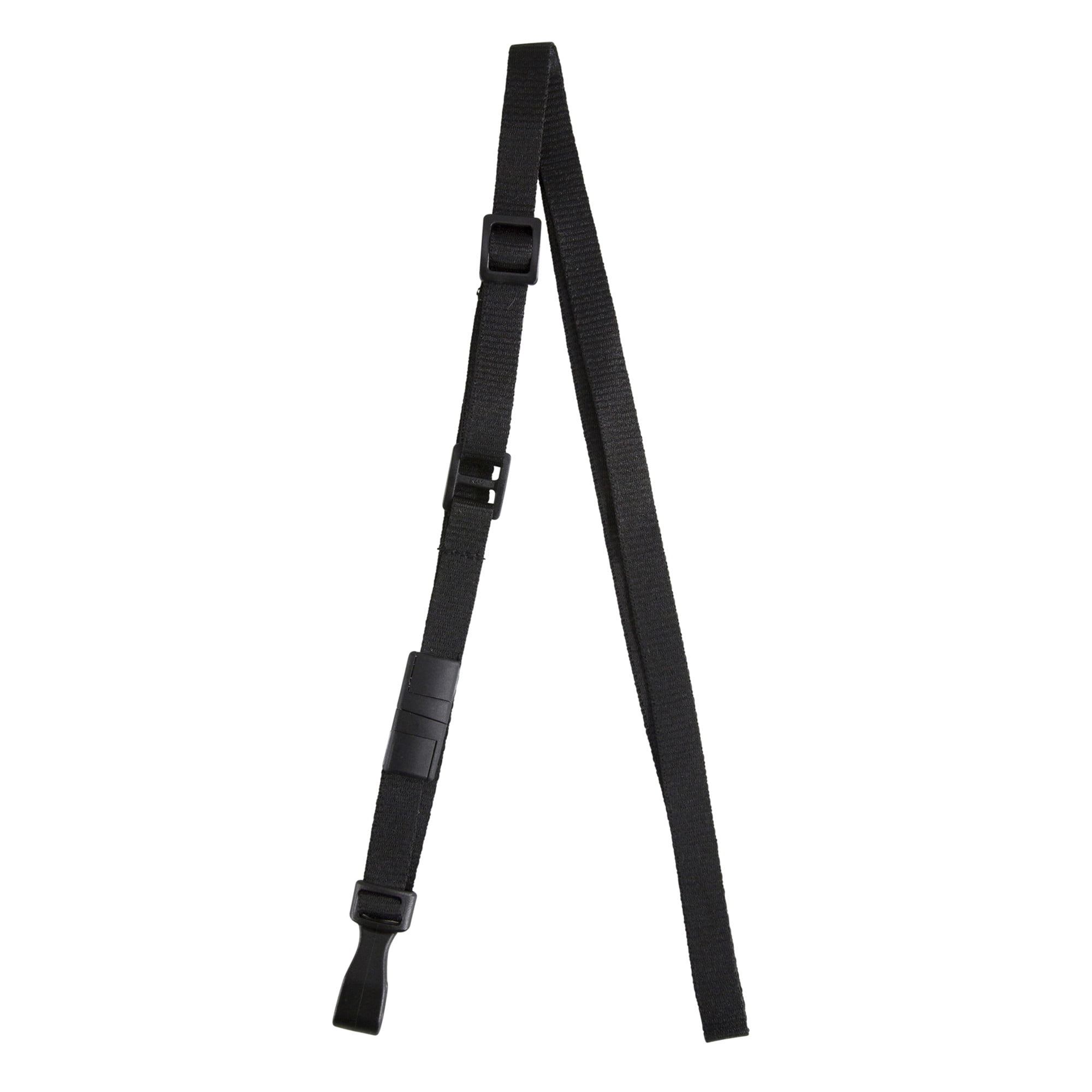 SICURIX Breakaway Lanyard, No Twist Plastic Hook, 3/8 inch, Black, Pack ...