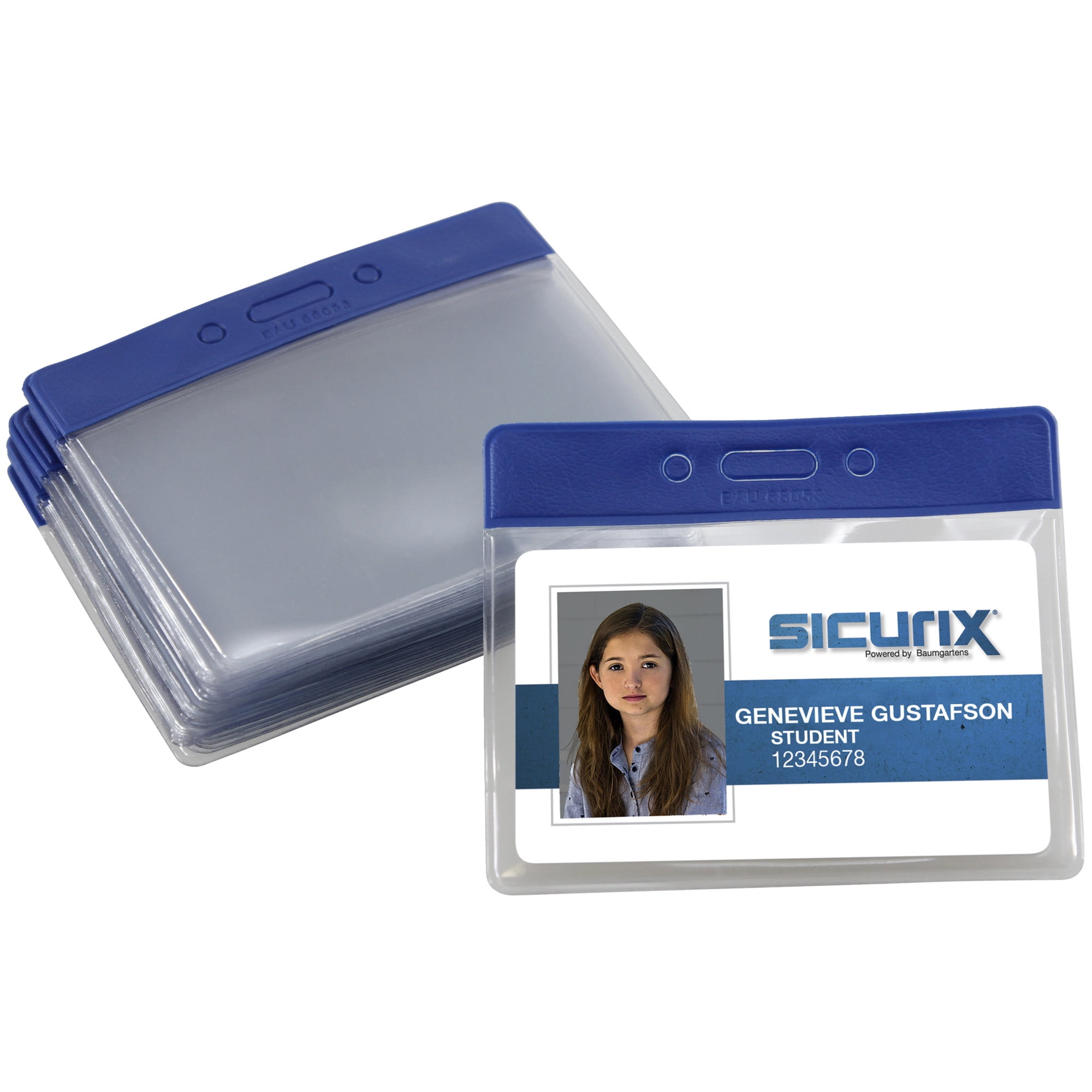 SICURIX Color-coded Vinyl Horizontal Badge Holder, Box of 50 - Walmart.com