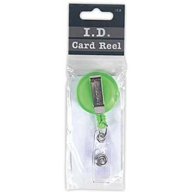Baumgartens Translucent Lime Green ID Card Reel - Walmart.com