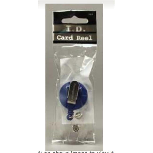 SICURIX Standard ID Badge Reel Round Swivel Spring Clip Strap BLUE ...