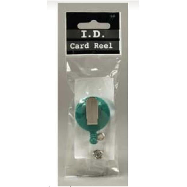 SICURIX Standard ID Badge Reel Round Swivel Spring Clip Strap GREEN ...