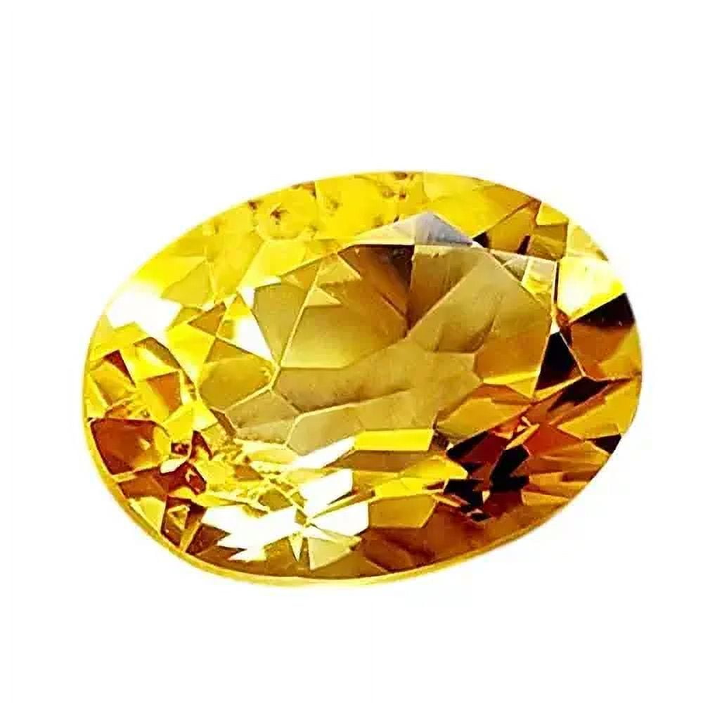 SIDHGEMS 10.25 ratti 9.00 Carat Sunela Stone Original Certified Loose Citrine Gemstone - Walmart.com