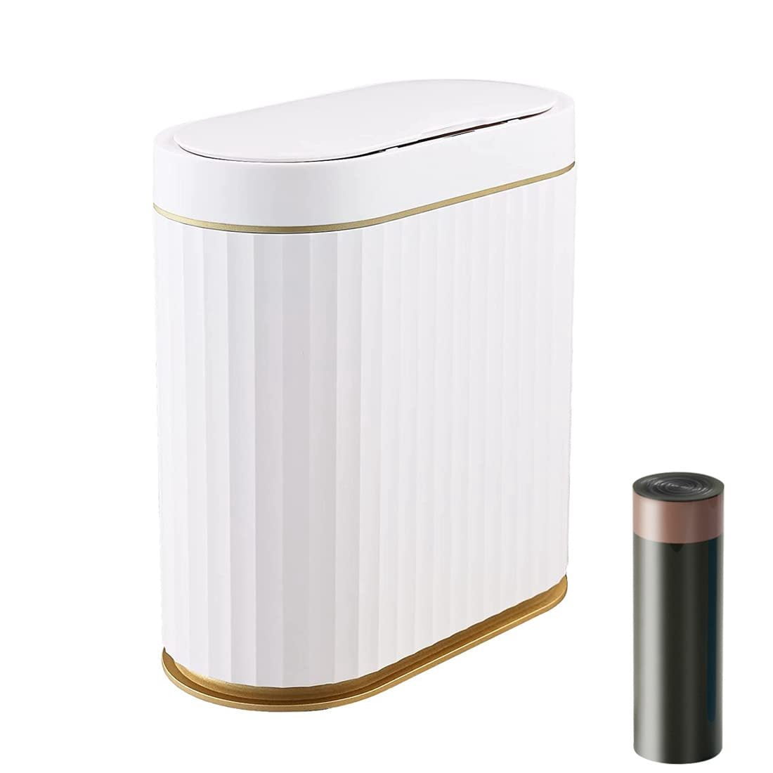 SIDIANBAN Slim Room Smart Sensor Trash Can, Touch Lid, Small 2.6 Gal ...
