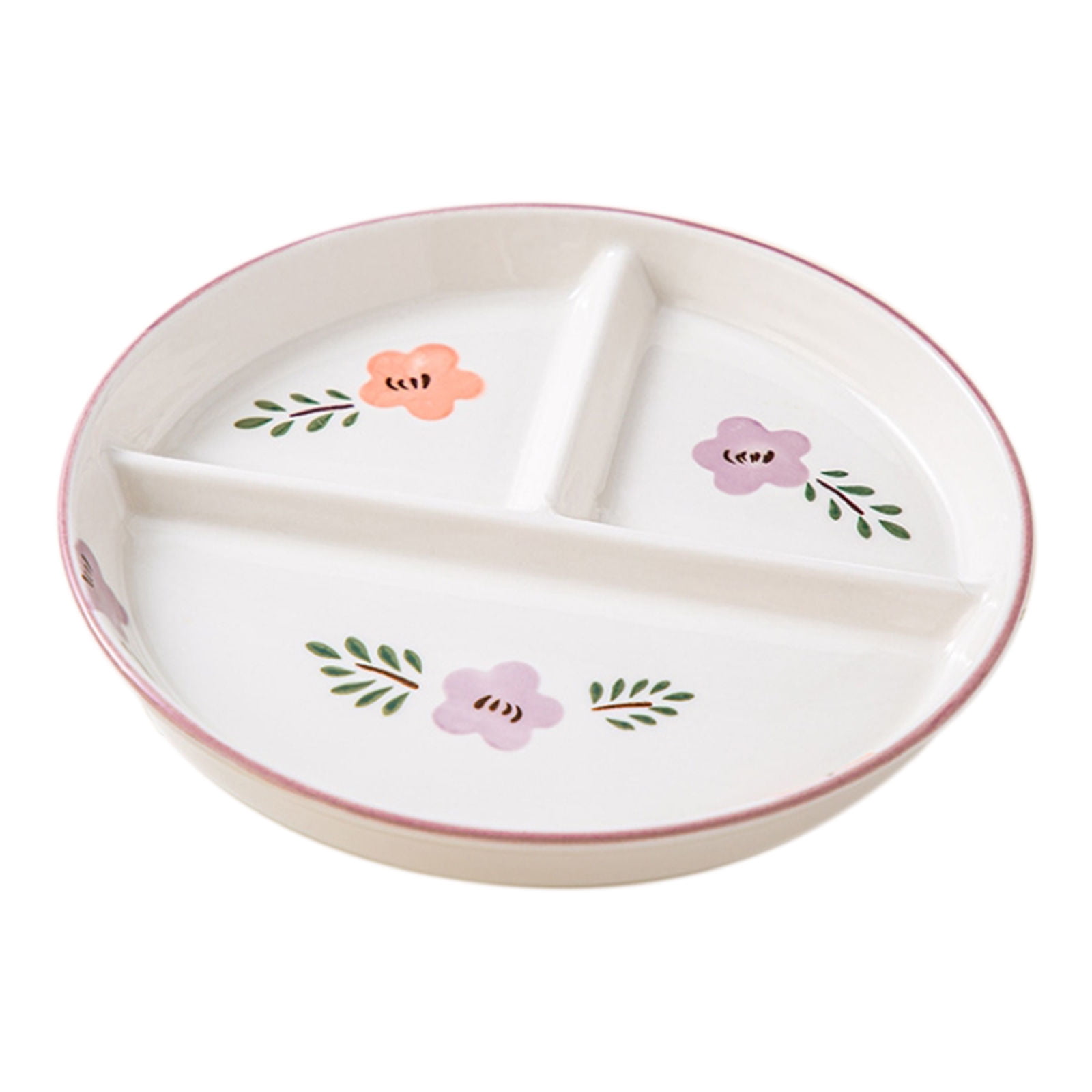 SIELUNO Portion Control Plates,Ceramic Portion Control Plate for Home ...