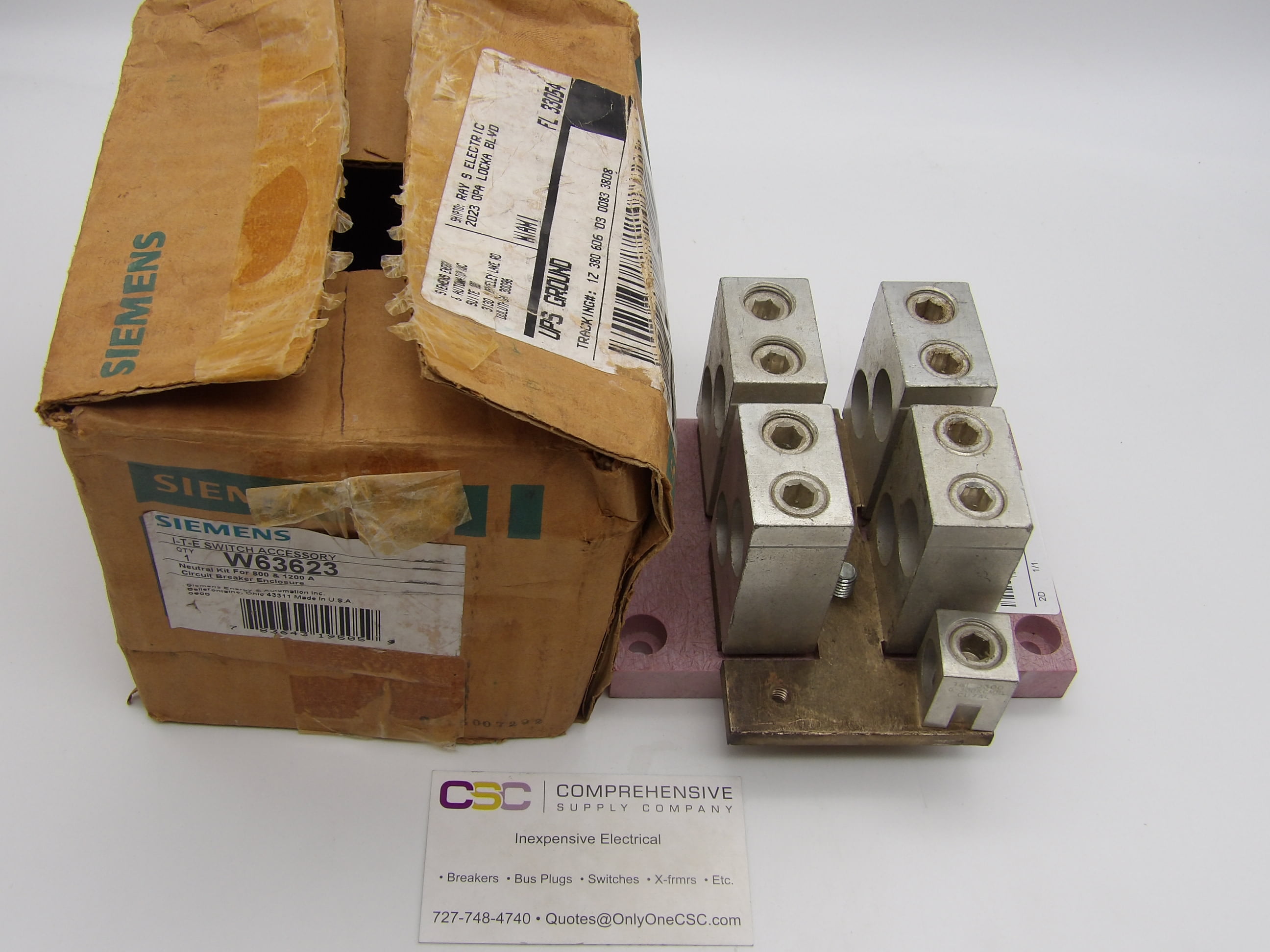 SIEMENS 200% NEUTRAL KIT FOR SENTRON SERIES CIRCUIT BREAKER ENCLOSURE ...