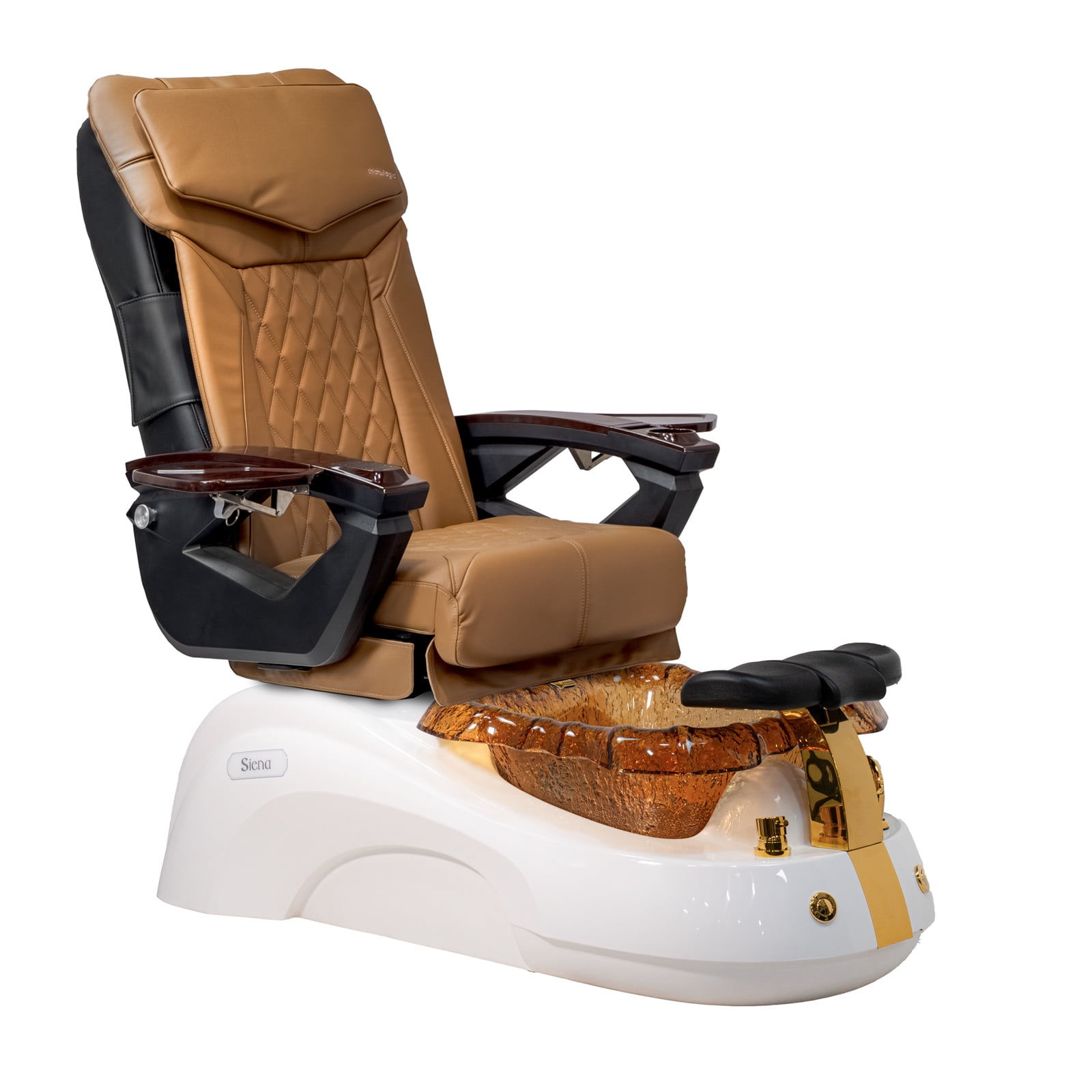 SIENA Shiatsulogic Pedicure Chair White Gold w/ Discharge Pump Stylish ...