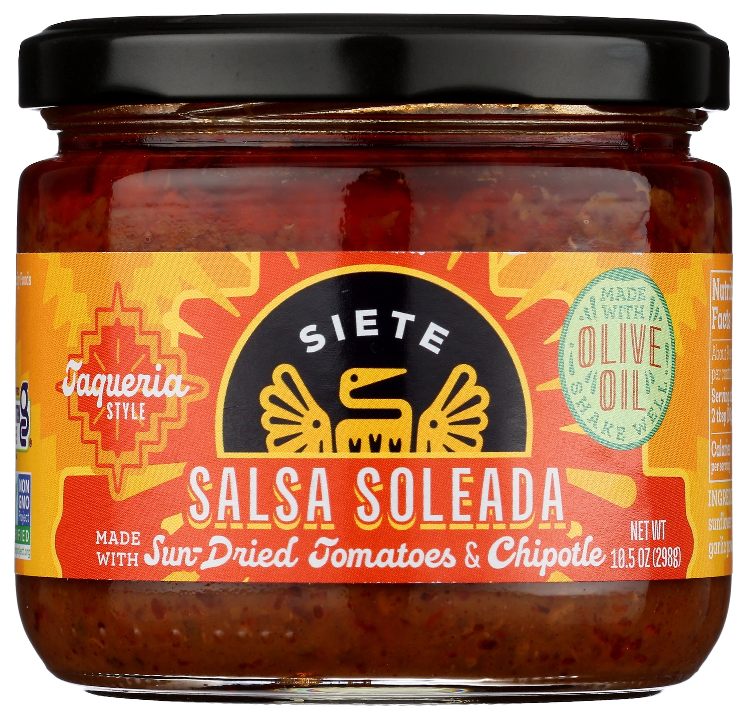 SIETE TAQUERIA SALSA SOLEADA, 10.5oz, 6 pack - Walmart.com