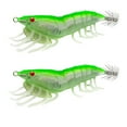 SIEYIO 1 Pair Glow Squid Jig with Rings Bead Shrimp Lures Baits Squid ...
