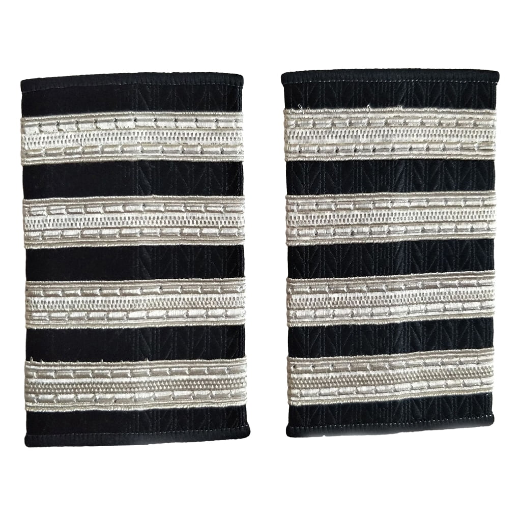 SIEYIO 1 Pair Professional Pilot Epaulets Captain Uniform Epaulets ...