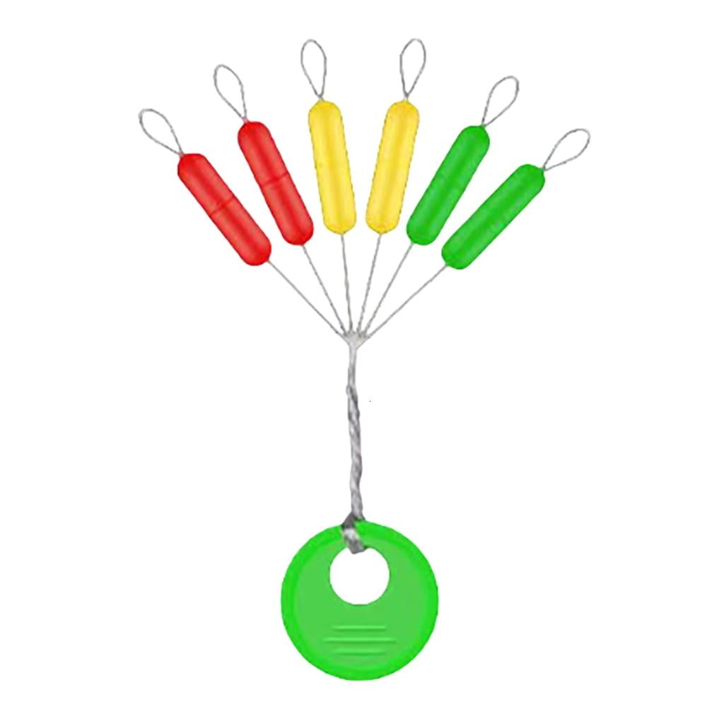 SIEYIO 100pcs Colorful Oval/Cylinder Fishing Float Bobber Stopper ...