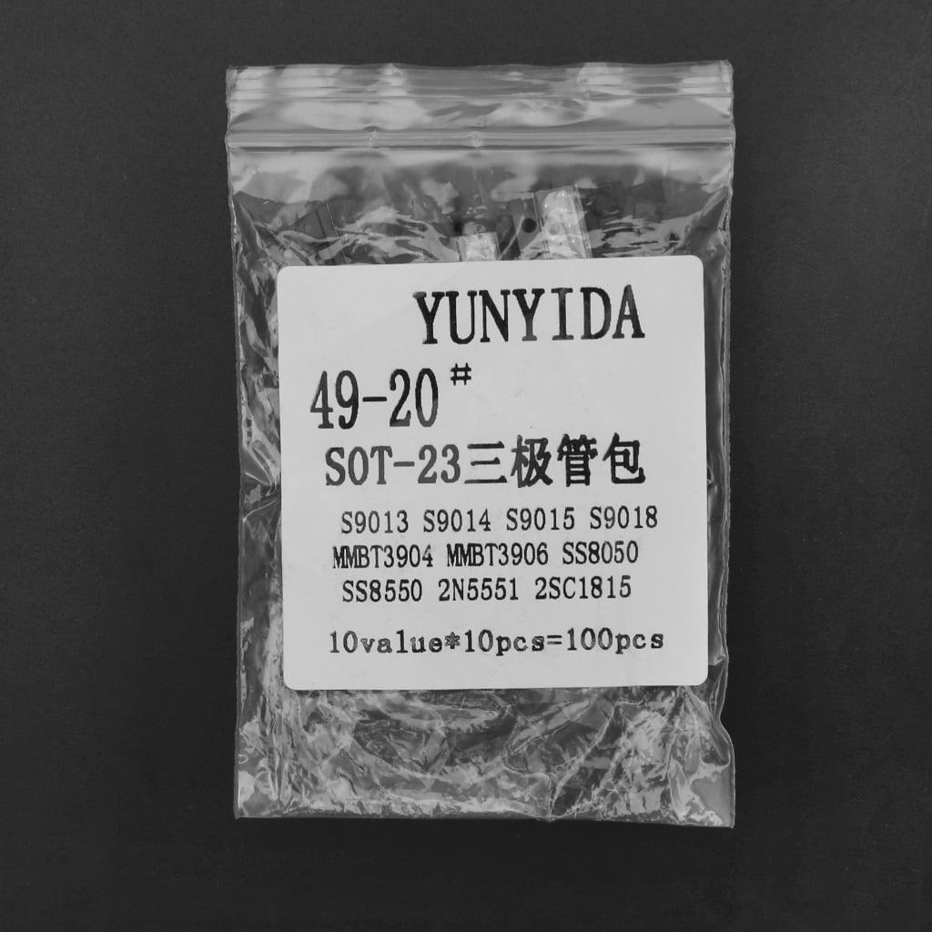 SIEYIO 100pcs SOT-23 Transistor Sample Package 10 Kinds Triode ...