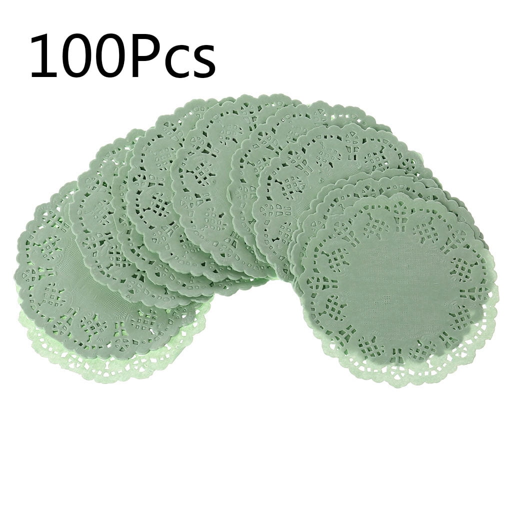 SIEYIO 100pcs/lot 3.5" Diameter Vintage Napkin Pads Hollowed Lace Paper ...