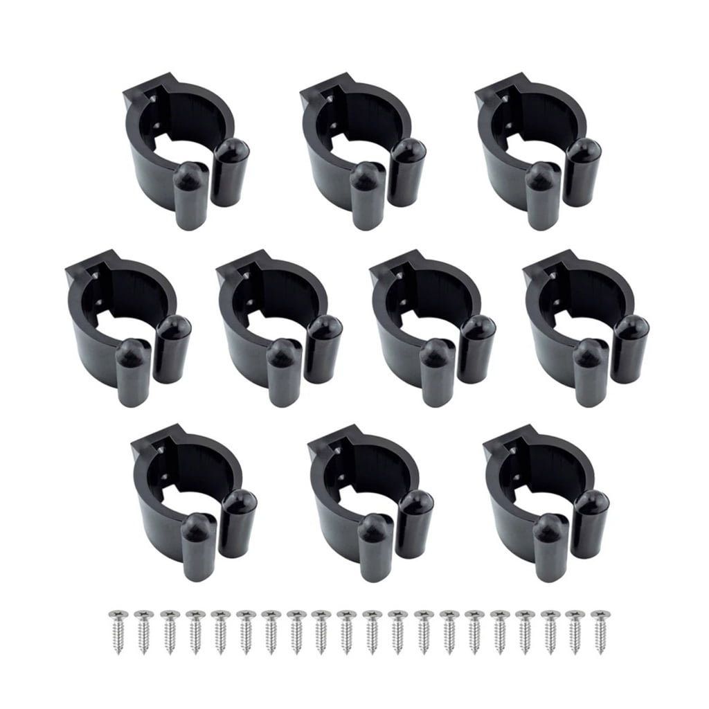 SIEYIO 10Pcs Fishing Rod Clips Clamps Holder Billiard Cue Organizers ...
