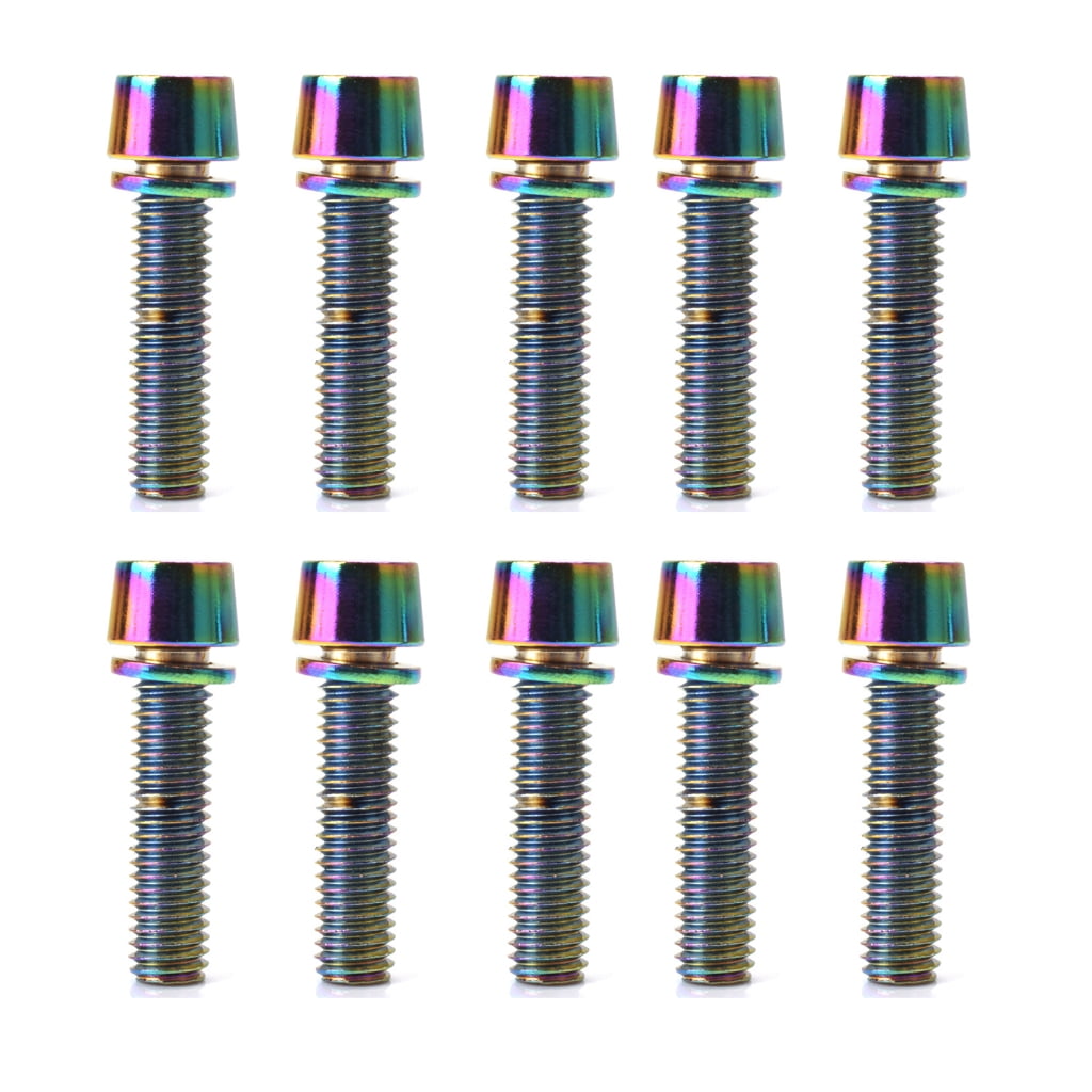 SIEYIO 10Pcs M5x20mm Bike Stem Bolts Screw Bicycles Stem Top Cover ...
