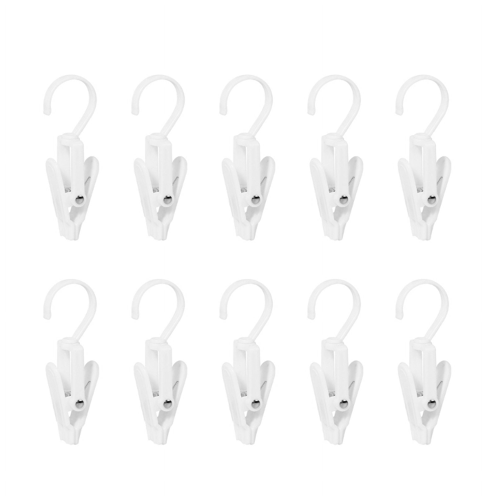 SIEYIO 10Pcs Plastic Rotating Hat Clip Sock Hanger for Clothes Curtain ...