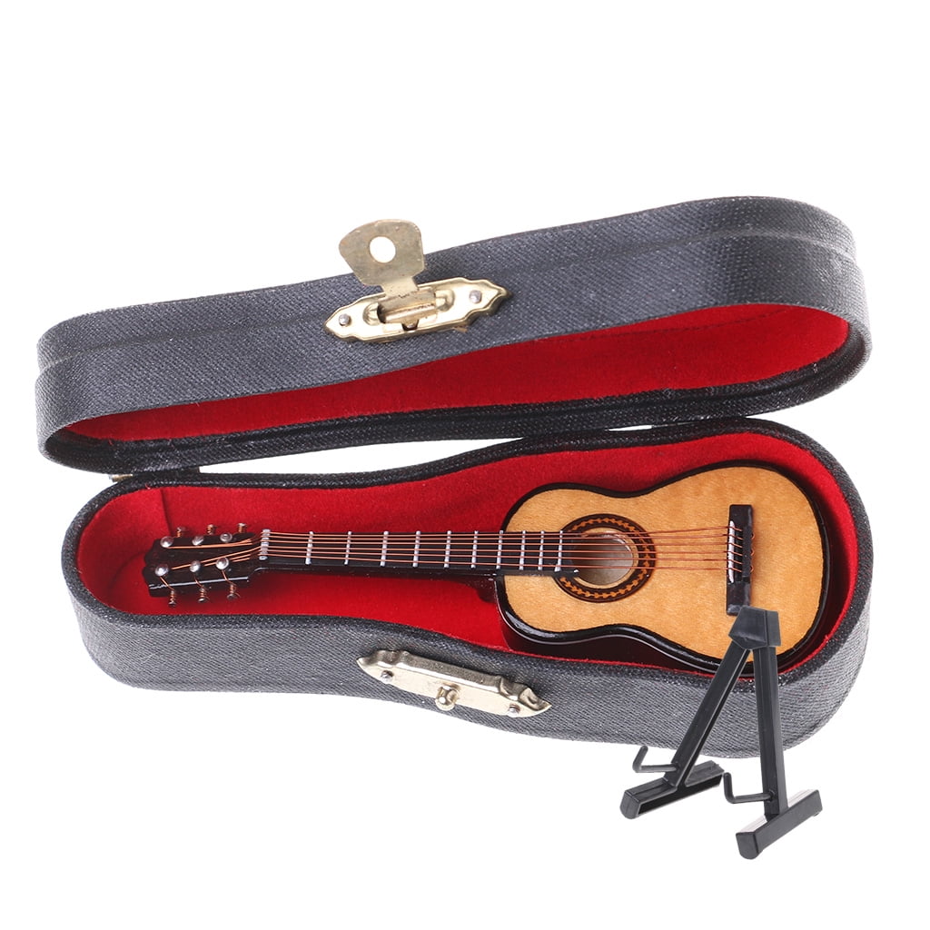 SIEYIO 10cm Toy Acoustic Guitar Scale Model Home Office Desk Decor ...