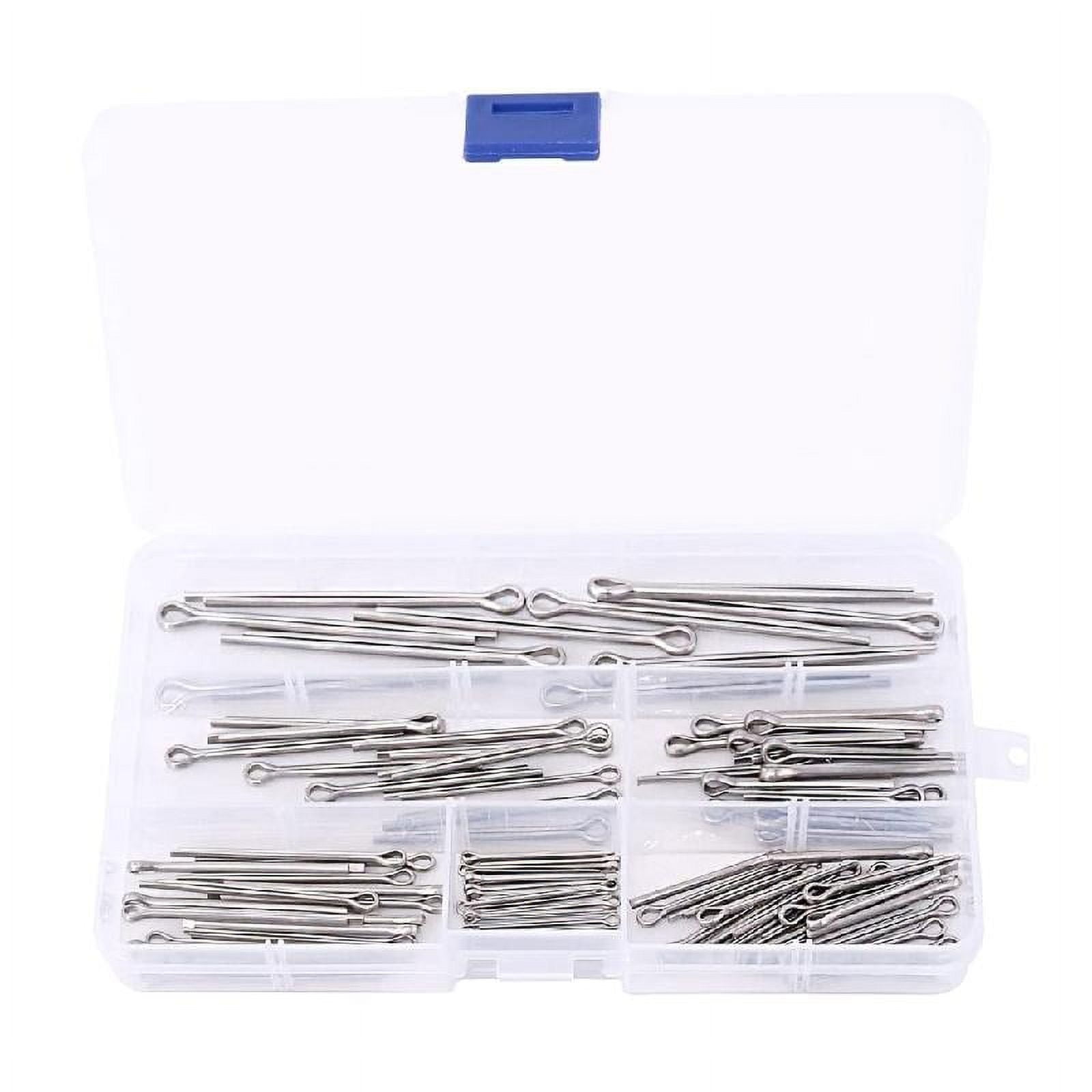 SIEYIO 150Count Stainless Steel Locking Cotter Pin Collection with ...