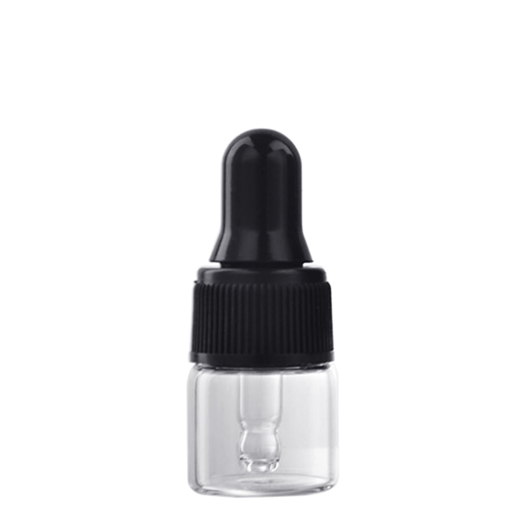SIEYIO 1ml/2ml/3ml Refillable Clear Mini Empty Glass Dropper Bottle ...