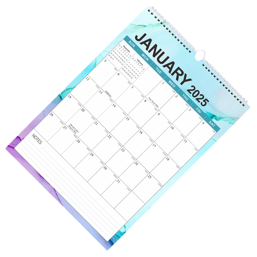 SIEYIO 2025 English Edition Calendar Wall Calendar School Year Planner ...