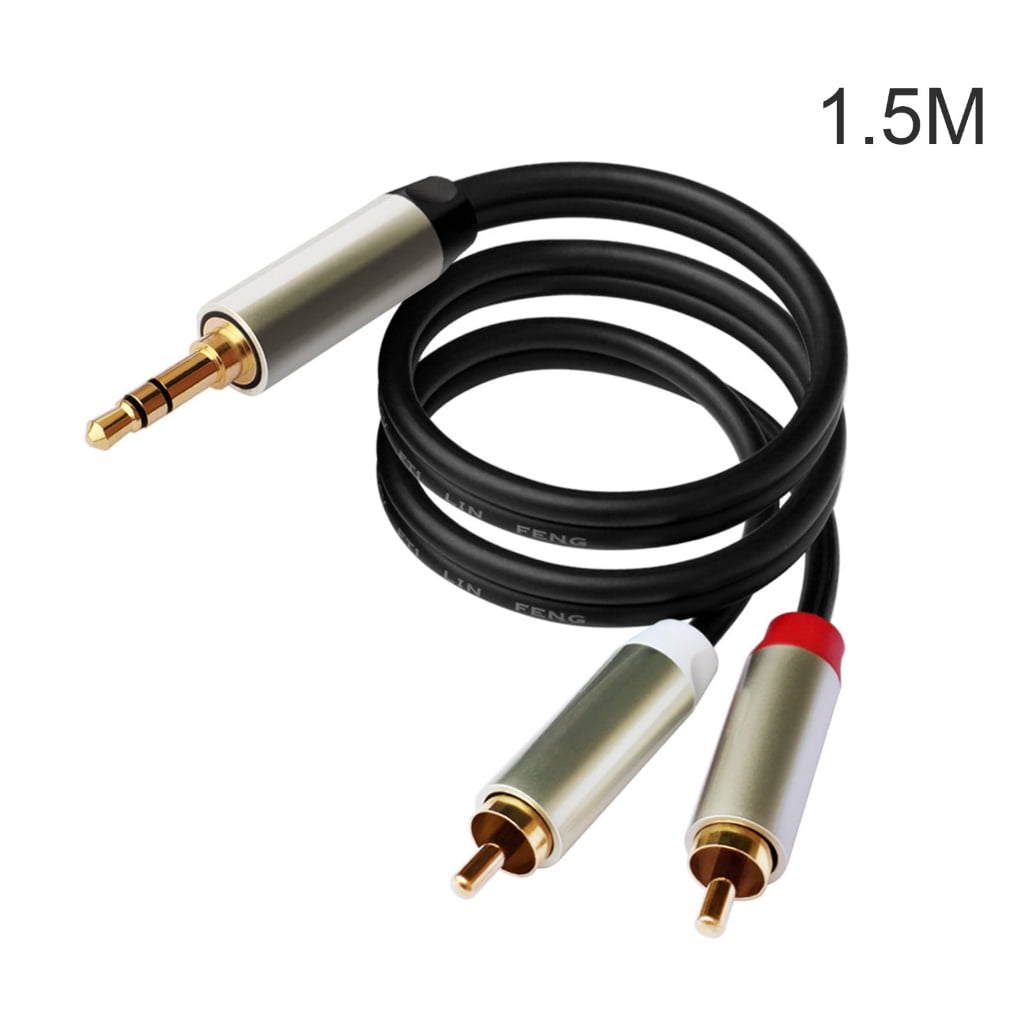 SIEYIO 3.5mm to RCA Audio Stereo Cable, 3.5mm to 2-Male RCA Adapter ...