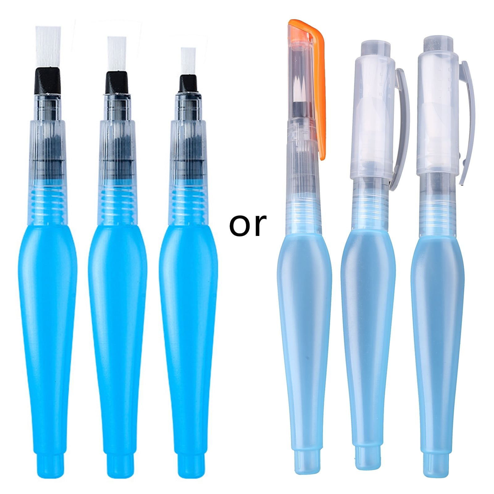 SIEYIO 3/6Pcs Water Brush Pens Set Refillable Watercolor Pen Brush 3 ...