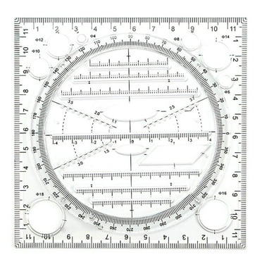 BE-TOOL 360 Degree Protractor Ruler Circle Measuring Tool for Drawing ...
