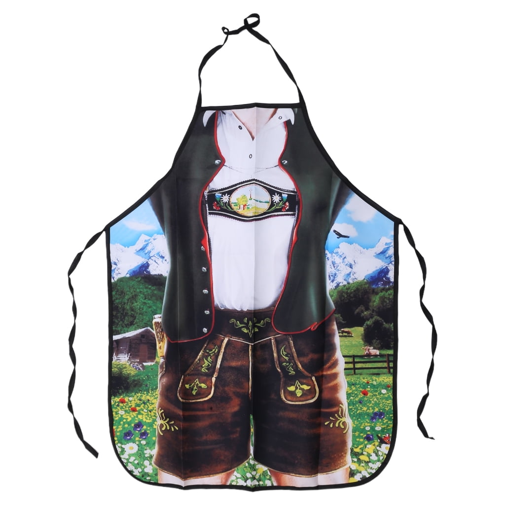 SIEYIO 3D Funny Oktoberfest Apron Kitchen Dinner Party Cooking Aprons ...