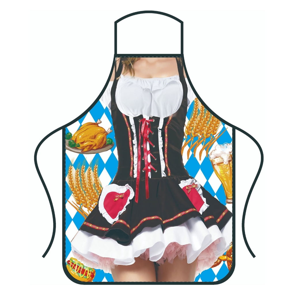 SIEYIO 3D Funny Oktoberfest Apron Kitchen Dinner Party Cooking Aprons ...