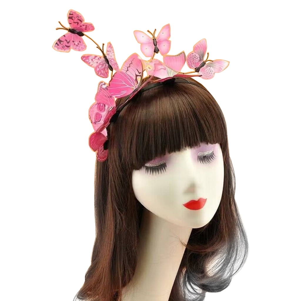 SIEYIO 3d Butterfly Headband Butterfly Fascinator Hat Butterfly ...