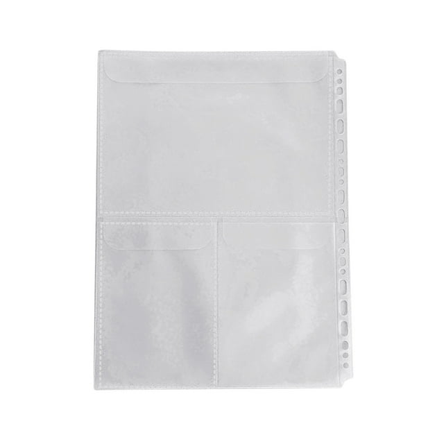 SIEYIO 4 Rings Binder Folder Expandable Document Binder Folder Clear ...