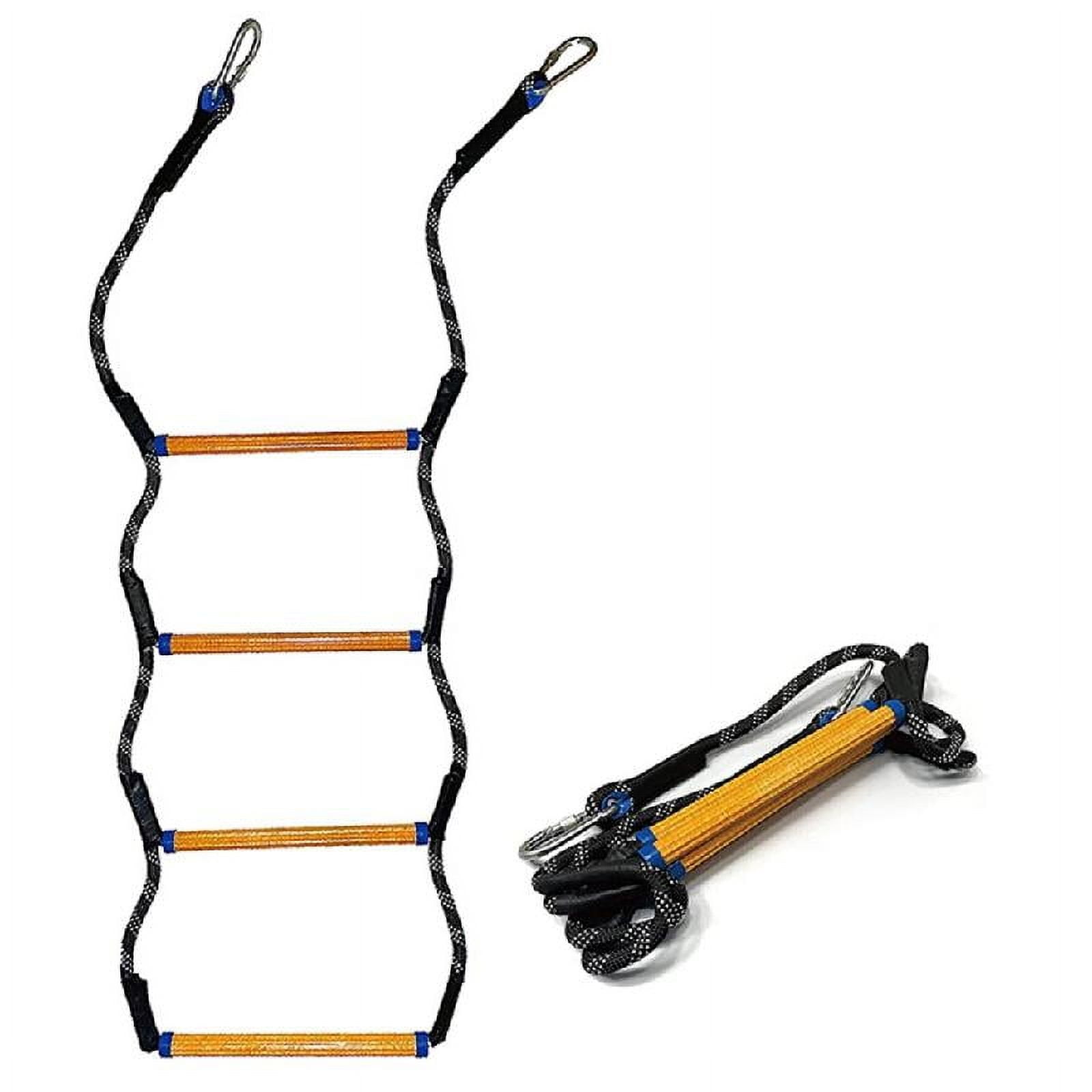 SIEYIO 4-Steps Boat Rope Ladder, Portable Extension Marine Rope Ladder ...