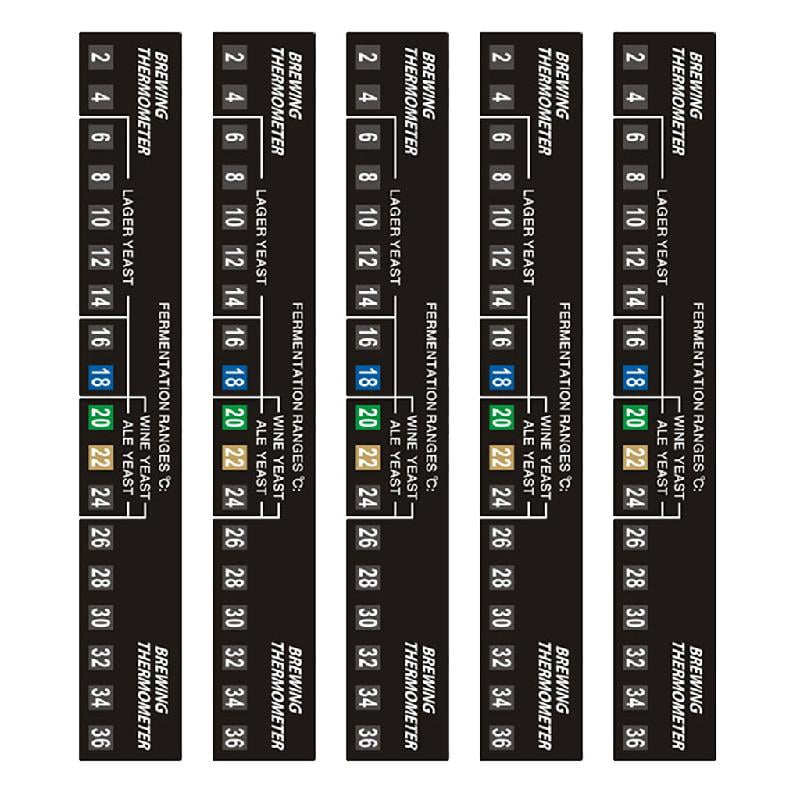 SIEYIO 5/10pcs Fermometer Adhesive Homebrew - Walmart.com