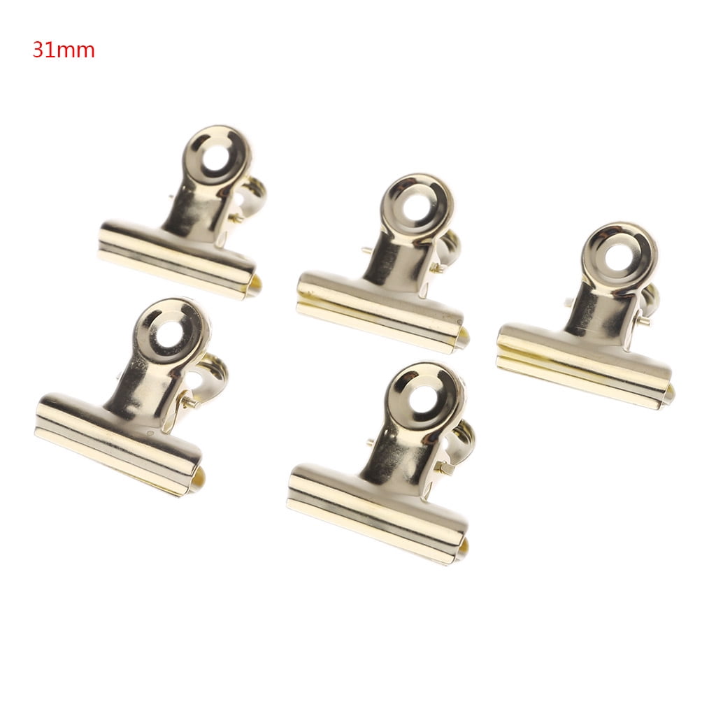 SIEYIO 5 Pcs Letter Grip Clips Stainless Steel Paper File Binder Clip ...