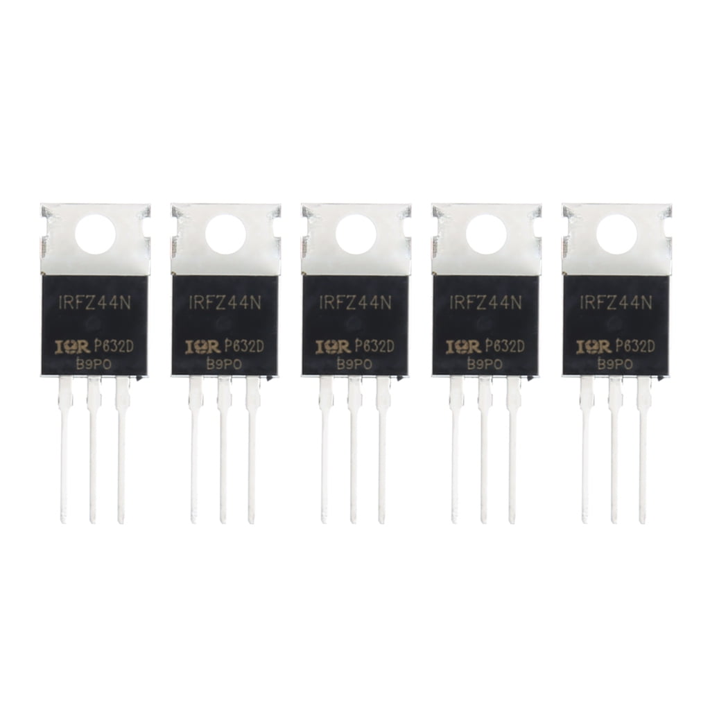 SIEYIO 5PCS IRFZ44N TO220 IRFZ44NPBF 55V / 49A Straight TO-220 NMOS FET ...