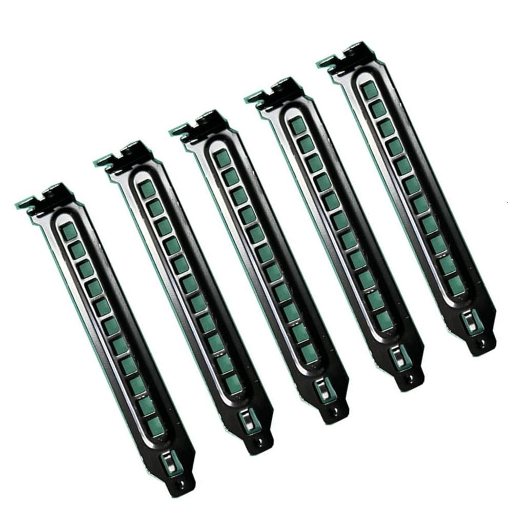 SIEYIO 5Pcs Black Metal PCI Slot Covers Plates for Desktop Computer ...