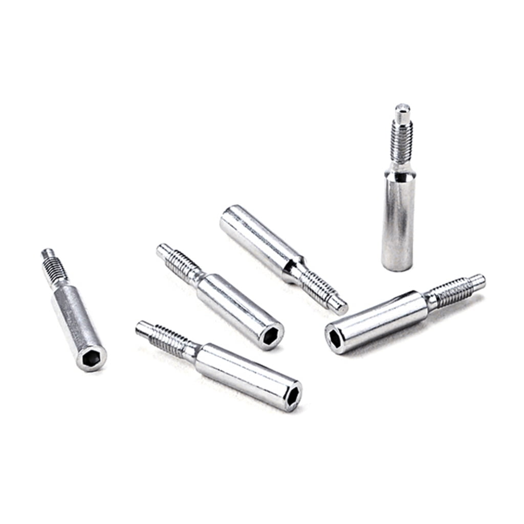 SIEYIO 6 Pcs Stainless Steel Guitar Tremolo Bridge Saddle String Lock ...