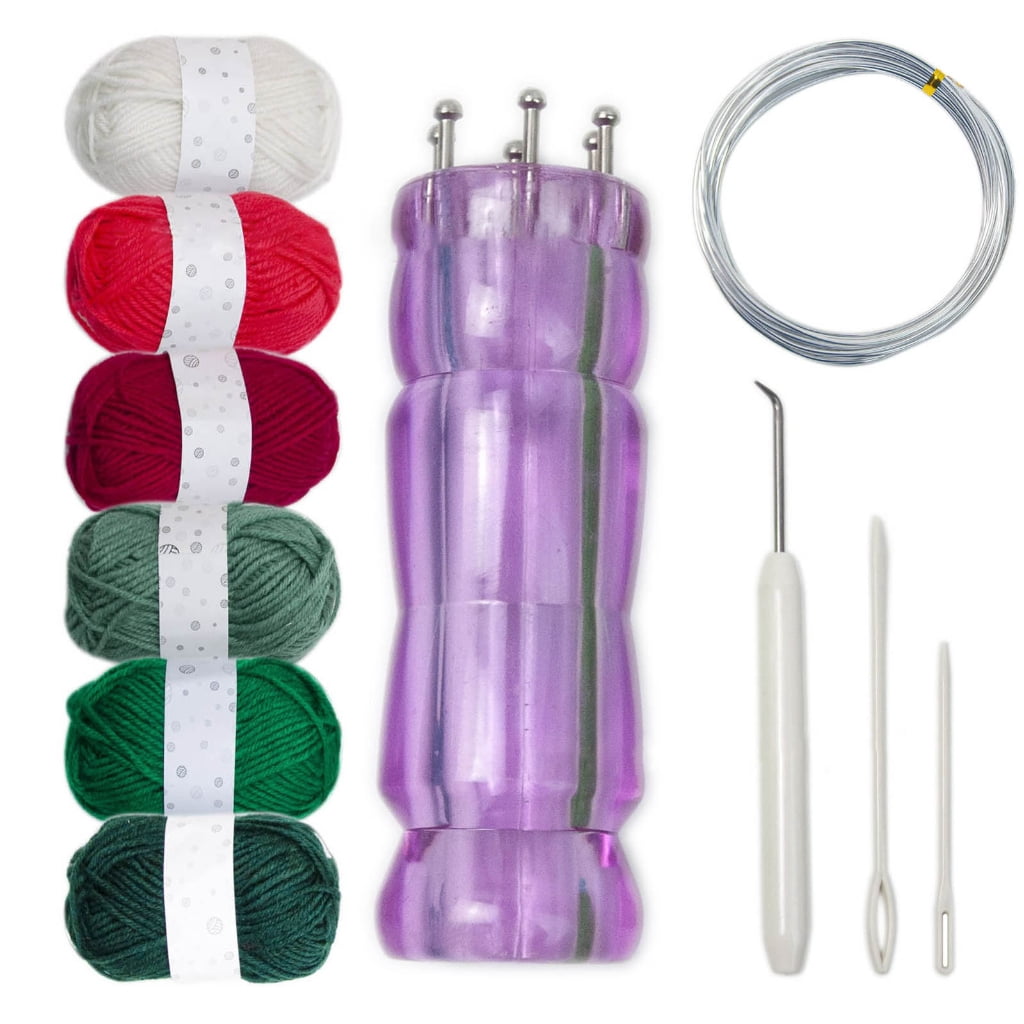 SIEYIO 6-color/8-color Weaving Knitting Looms Spool set Colorful Wool ...