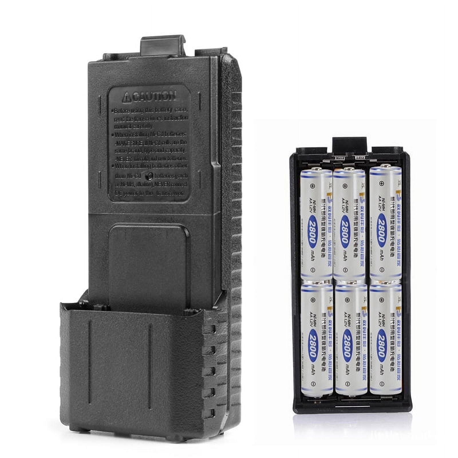 SIEYIO 6xAA Battery for Case for Shell Box For Two Way Radio Baofeng UV ...