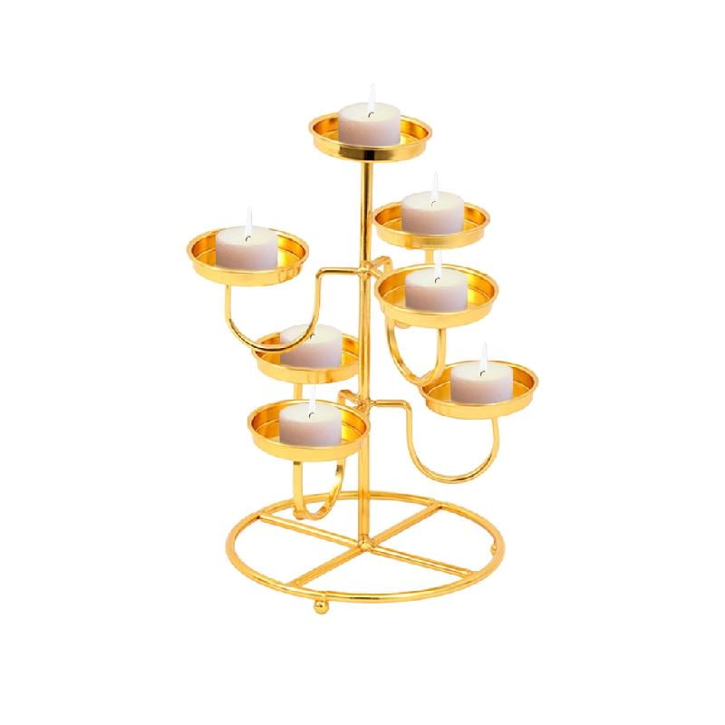 SIEYIO 7 Lamp Candle Holder Home Table Centerpieces Decorations Desk ...