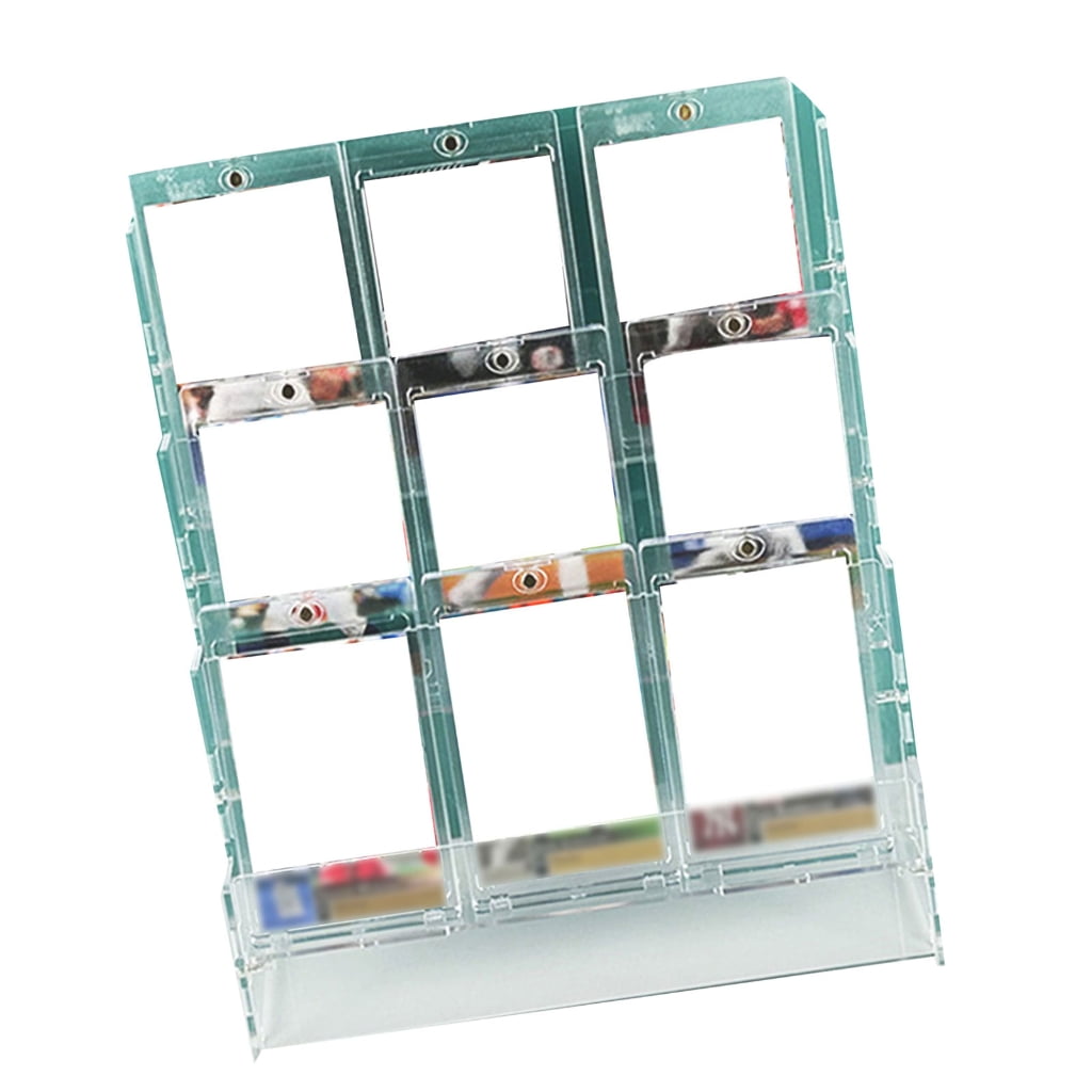 SIEYIO Acrylic 3 Tiers Trading Card Display Stand Clear Graded Card ...
