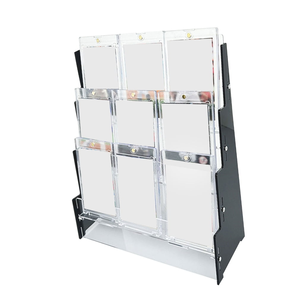 SIEYIO Acrylic 3 Tiers Trading Card Display Stand Clear Graded Card ...