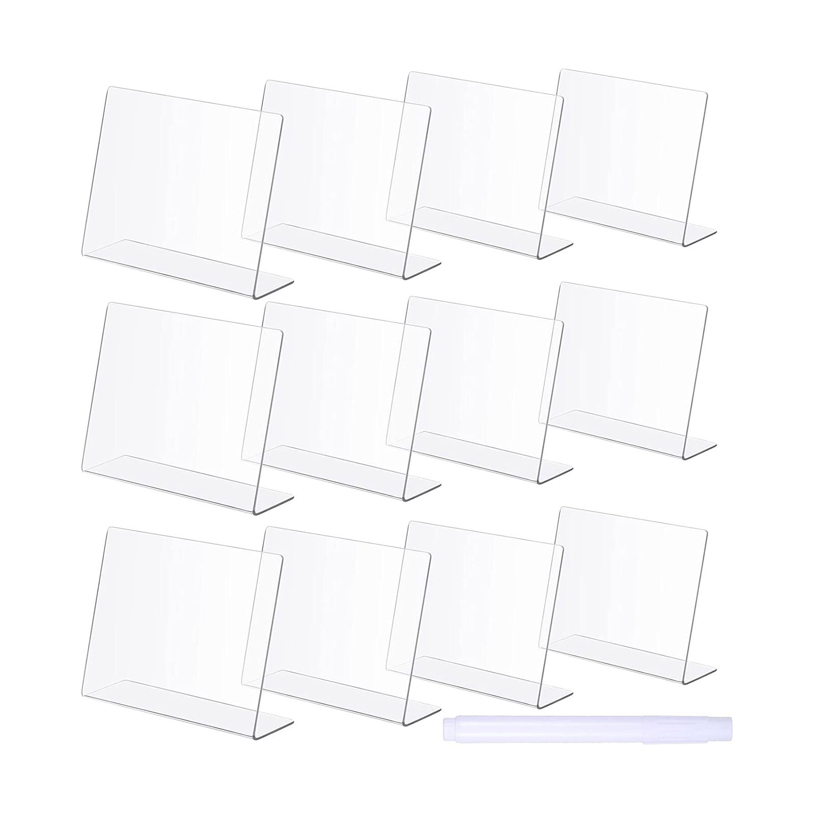 SIEYIO Acrylic Mini Chalkboard Sign Small Plastic Message Board Signs ...