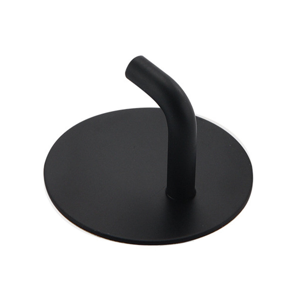 SIEYIO Adhesive Hooks Self Adhesive Black Wall Mount Hanger for Key ...