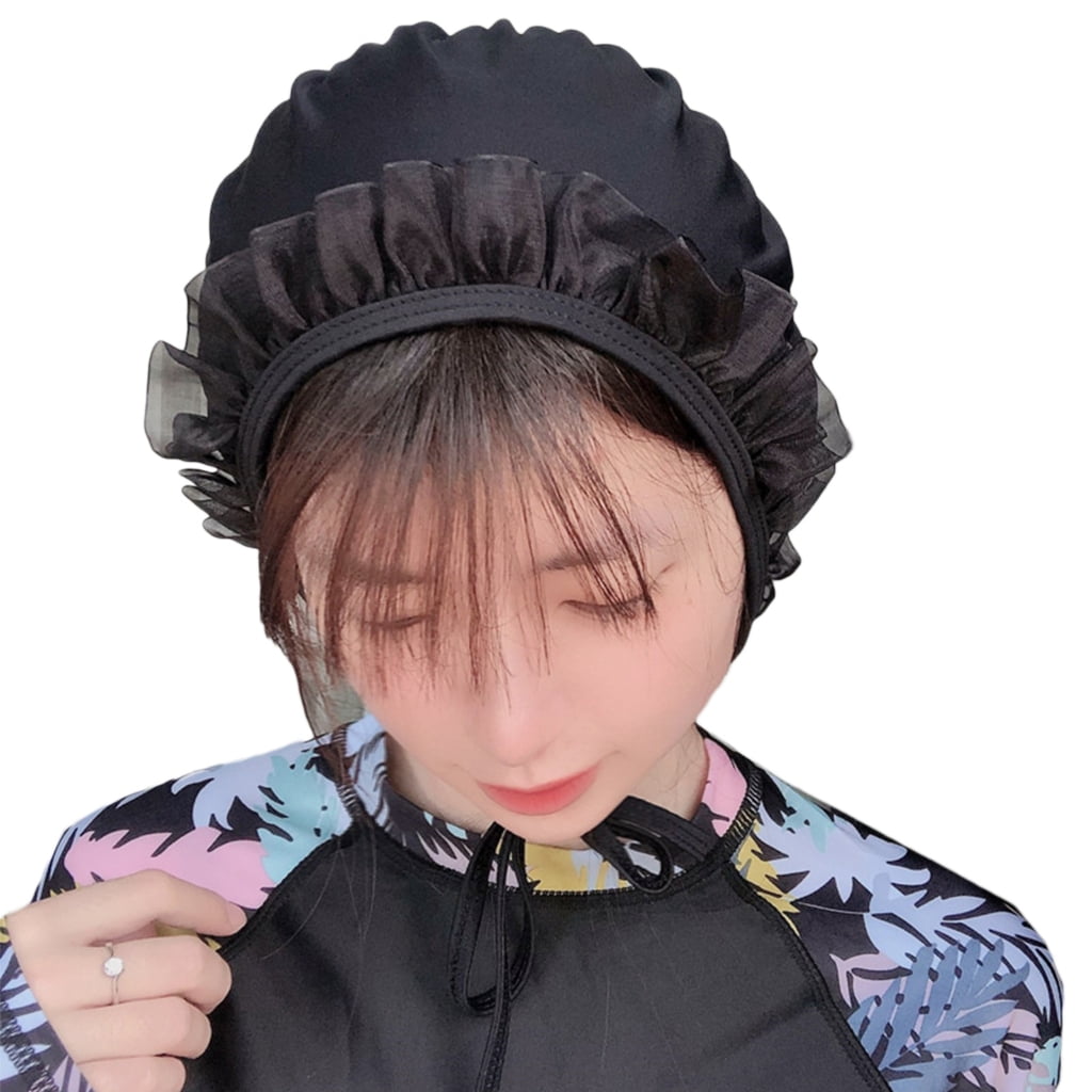 SIEYIO Adults Swim Caps,Waterproof Comfy-Bathing Cap Women Korean Cute ...
