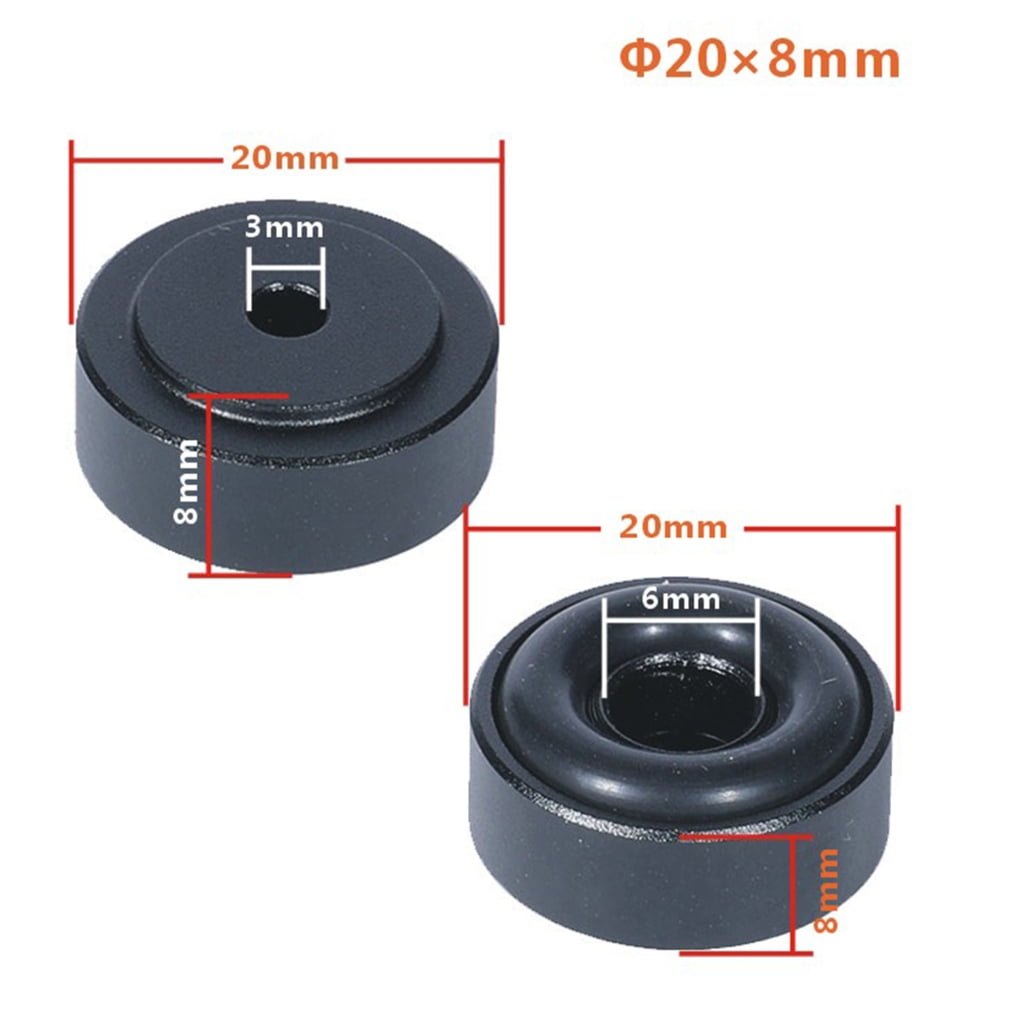 SIEYIO Aluminum Isolation Feet Pad Shock Absorbing Amplifier Stabilizer ...
