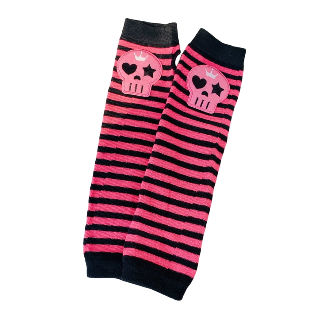 SIEYIO Arm Sleeves With Thumb Holes Striped Arm Warmer Y2k Arm Cover ...
