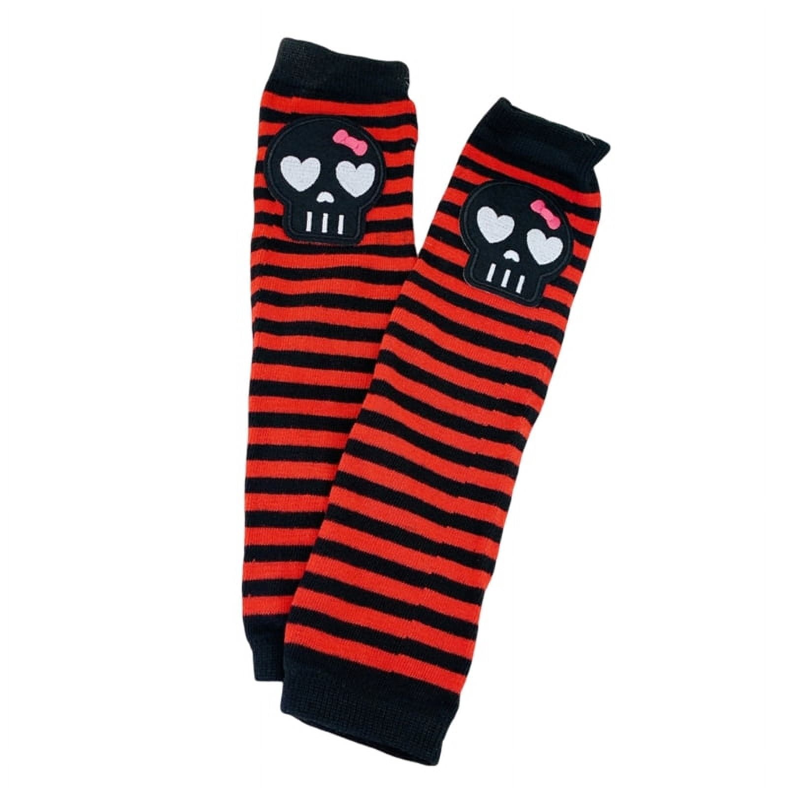 SIEYIO Arm Sleeves With Thumb Holes Striped Arm Warmer Y2k Arm Cover ...