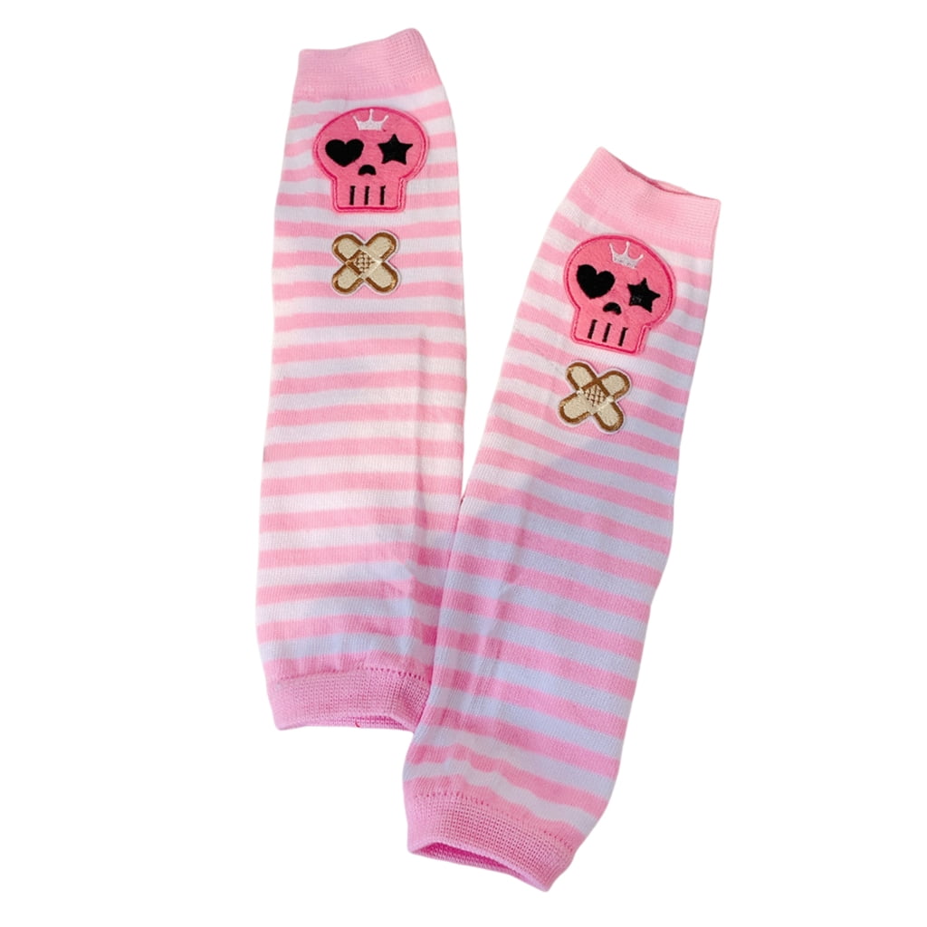 SIEYIO Arm Sleeves With Thumb Holes Striped Arm Warmer Y2k Arm Cover ...