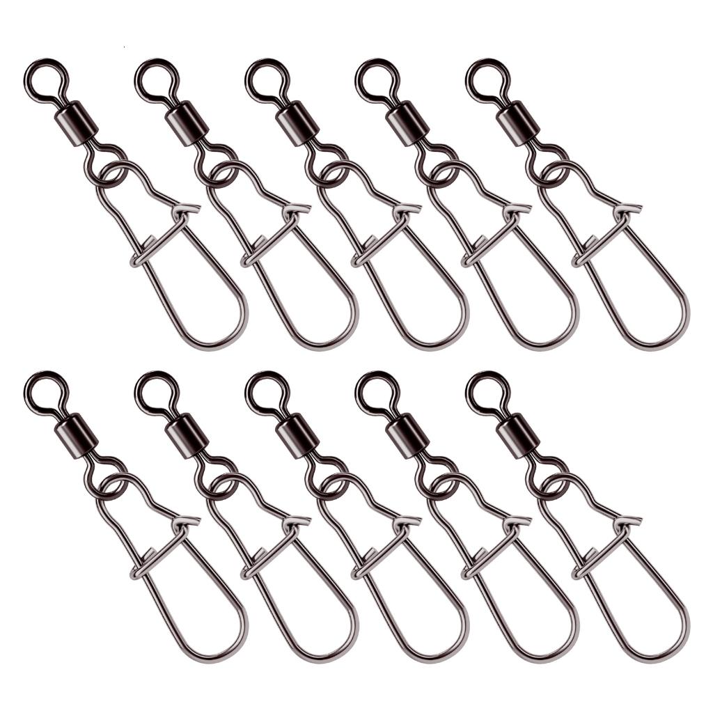 SIEYIO Ball Bearing Safety Snap Lures Connectors Clip, Saltwater or ...